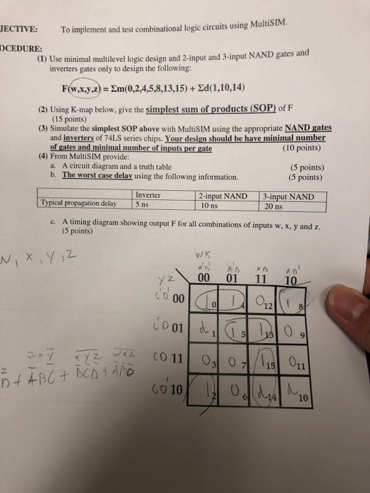 Solved To implement and test combinational logic circuits | Chegg.com