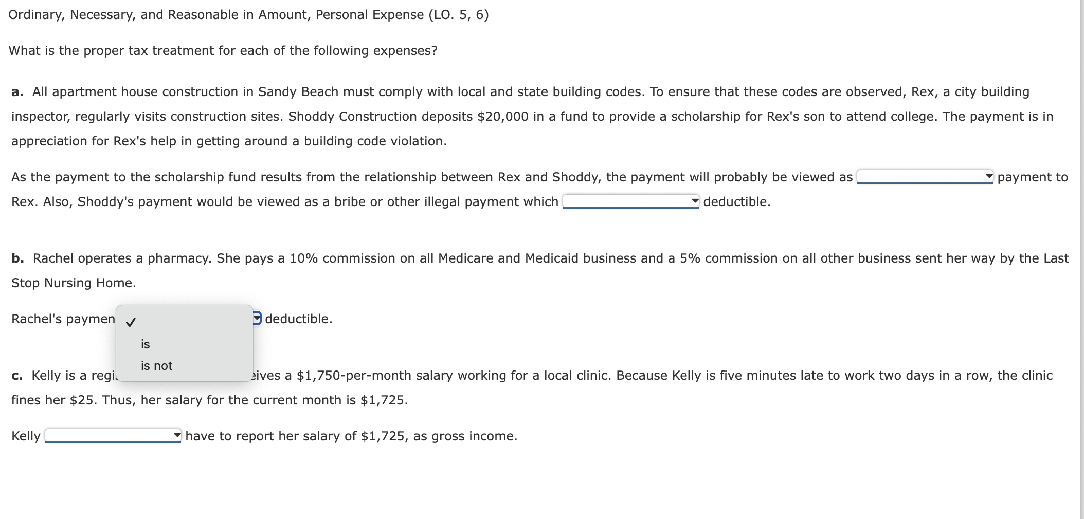 Solved Ordinary, Necessary, and Reasonable in Amount, | Chegg.com