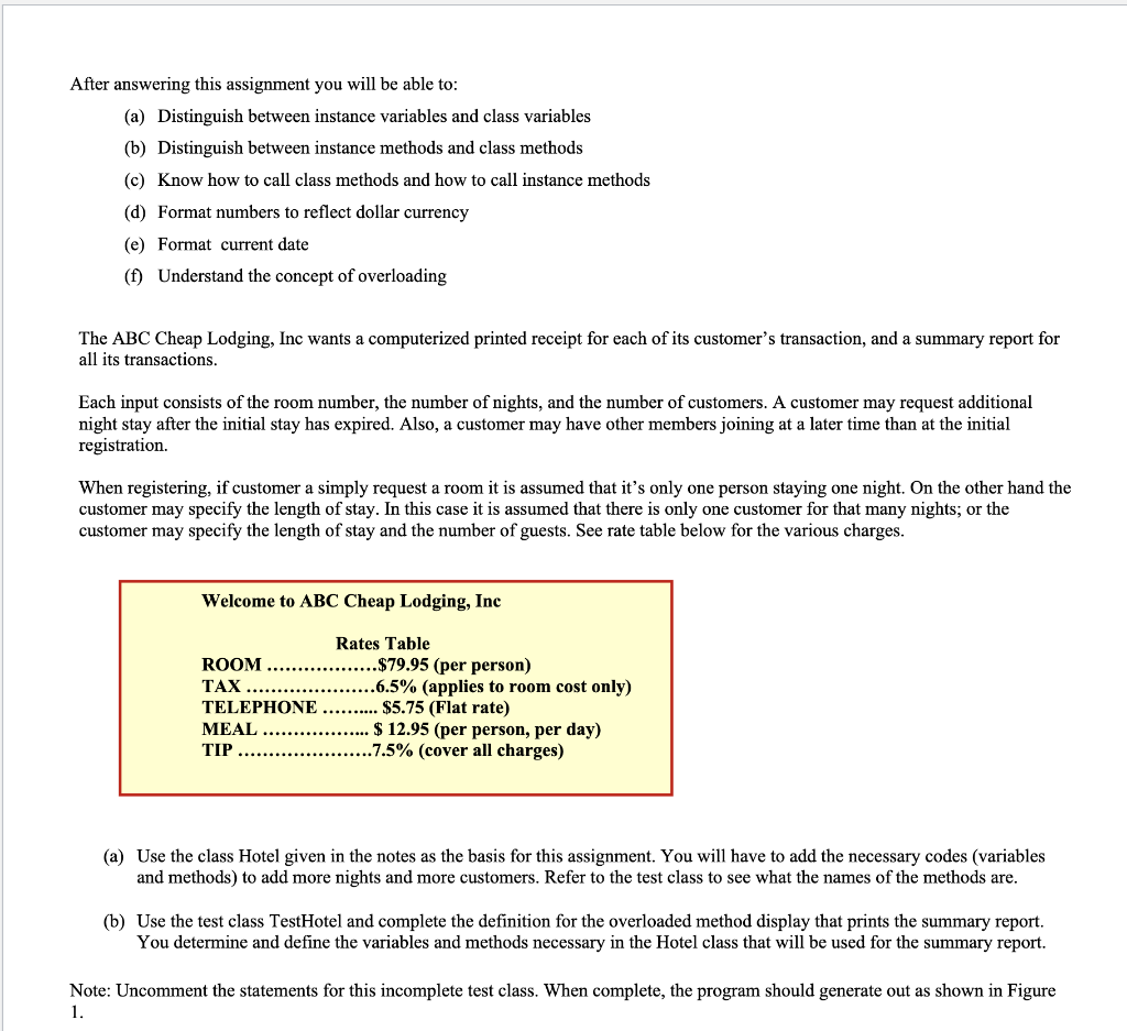 Solved After answering this assignment you will be able to: | Chegg.com