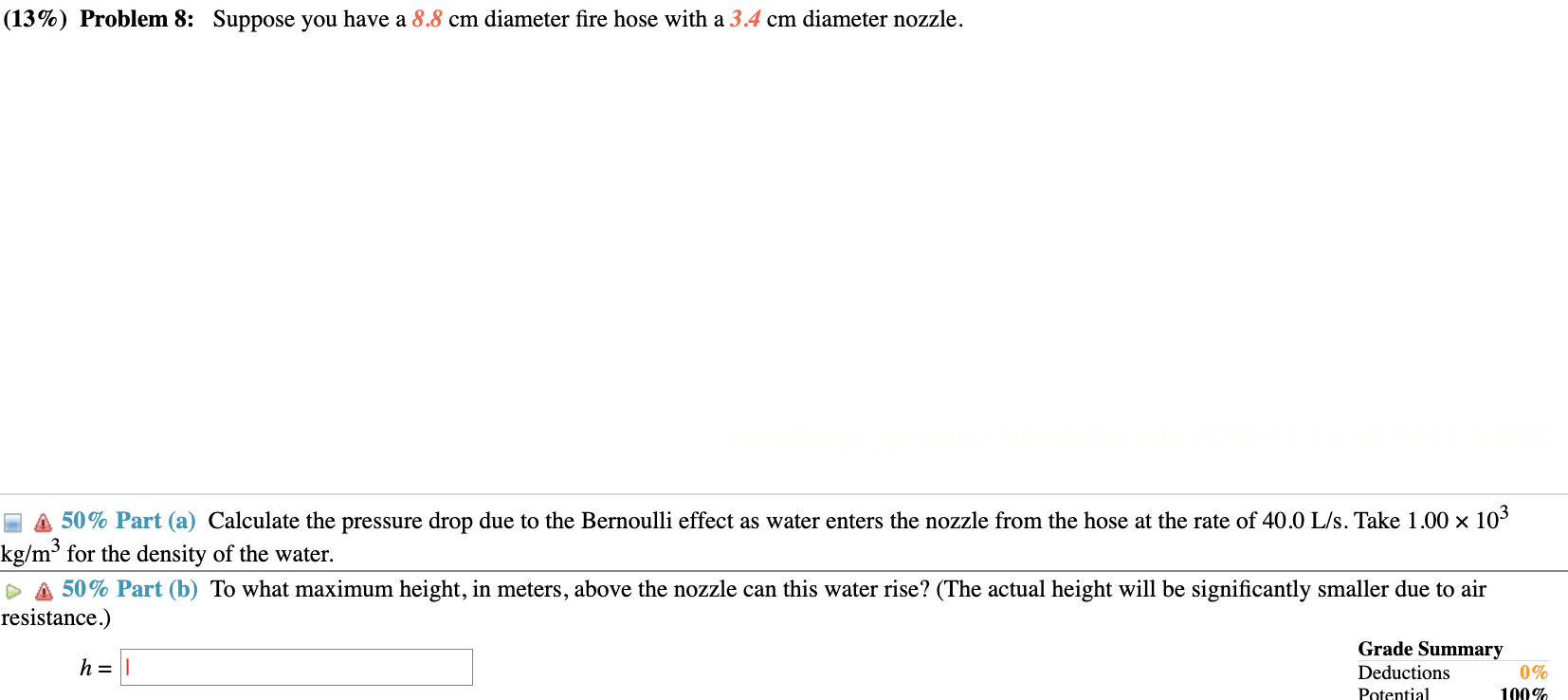 Solved (13\%) Problem 8: Suppose you have a 8.8 cm diameter | Chegg.com Solved (13\%) Problem 8: Suppose you have a 8.8 cm diameter | Chegg.com