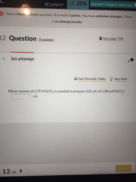 Solved 25% rter817@tigers.nemcc.edu 1 10/02/17 O Thisis a | Chegg.com