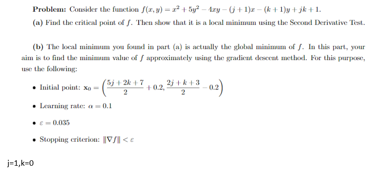 Solved Problem: Consider the function | Chegg.com