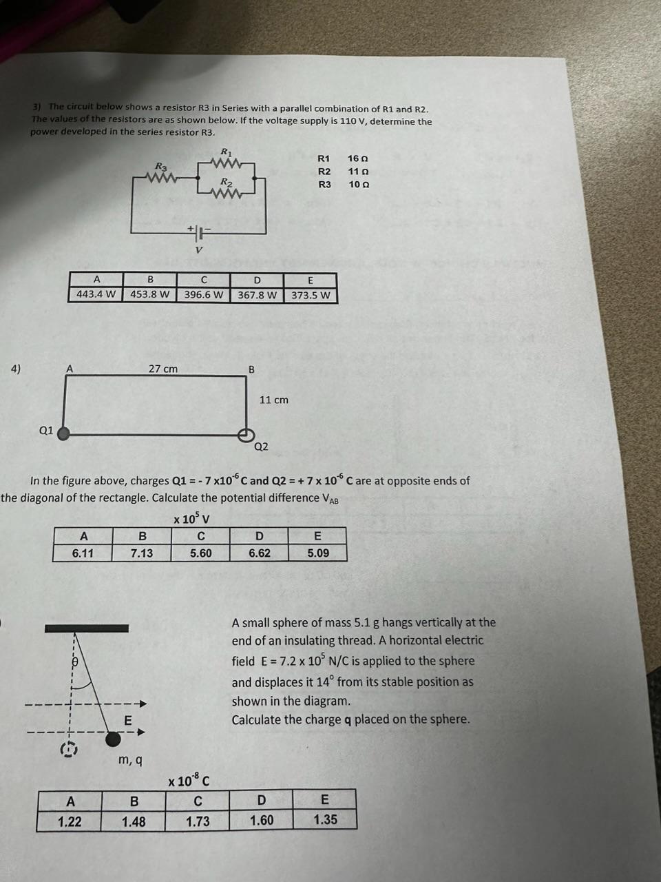 Solved 3) The circuit below shows a resistor R3 in Series | Chegg.com