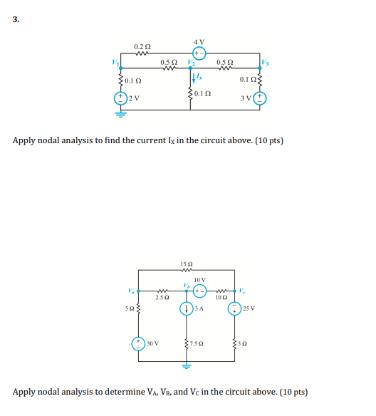 Solved Apply nodal analysis to find the current IXX in the | Chegg.com