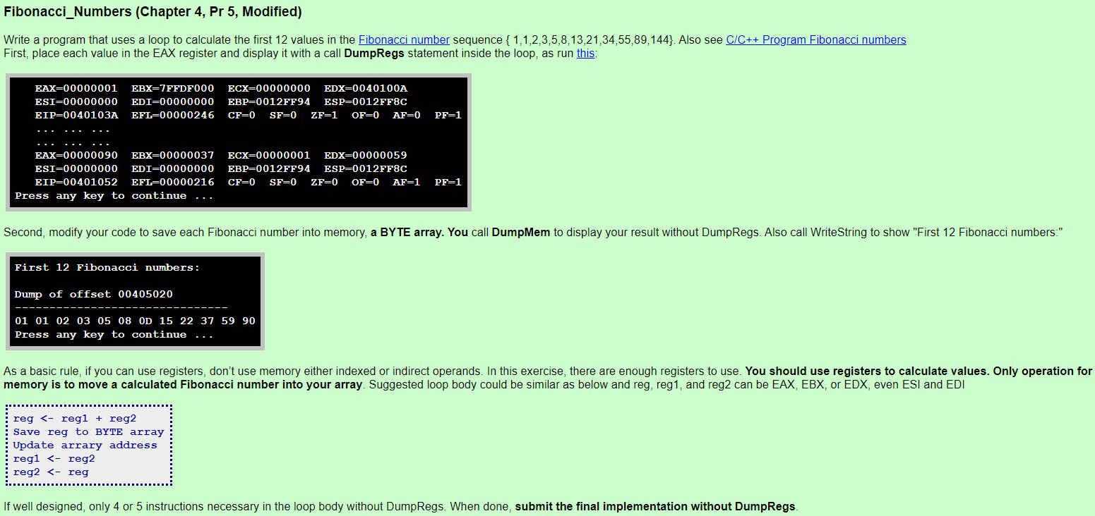 Solved Fibonacci_Numbers (Chapter 4, Pr 5, Modified) Write a | Chegg.com