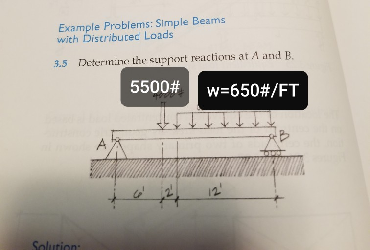 Solved Example Problems: Simple Beams with Distributed Loads | Chegg.com