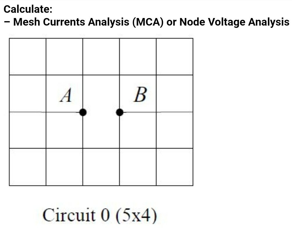 Solved Calculate: - Mesh Currents Analysis (MCA) or Node | Chegg.com