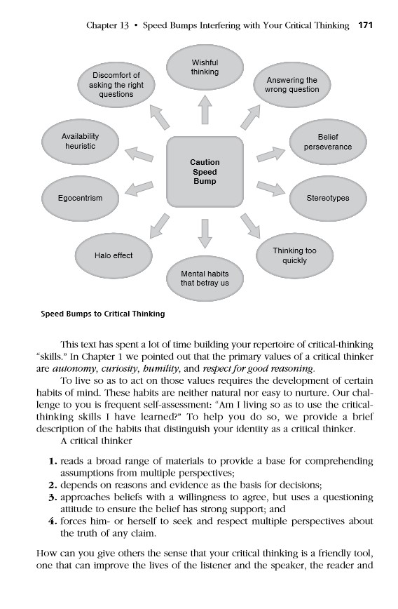 Solved Speed Bumps Interfering with Your Critical Thinking | Chegg.com