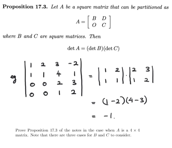 Solved Proposition 17.3. Let A be a square matrix that can | Chegg.com