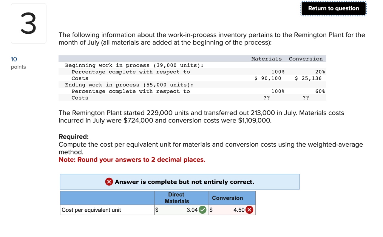 Solved The following information about the work-in-process | Chegg.com