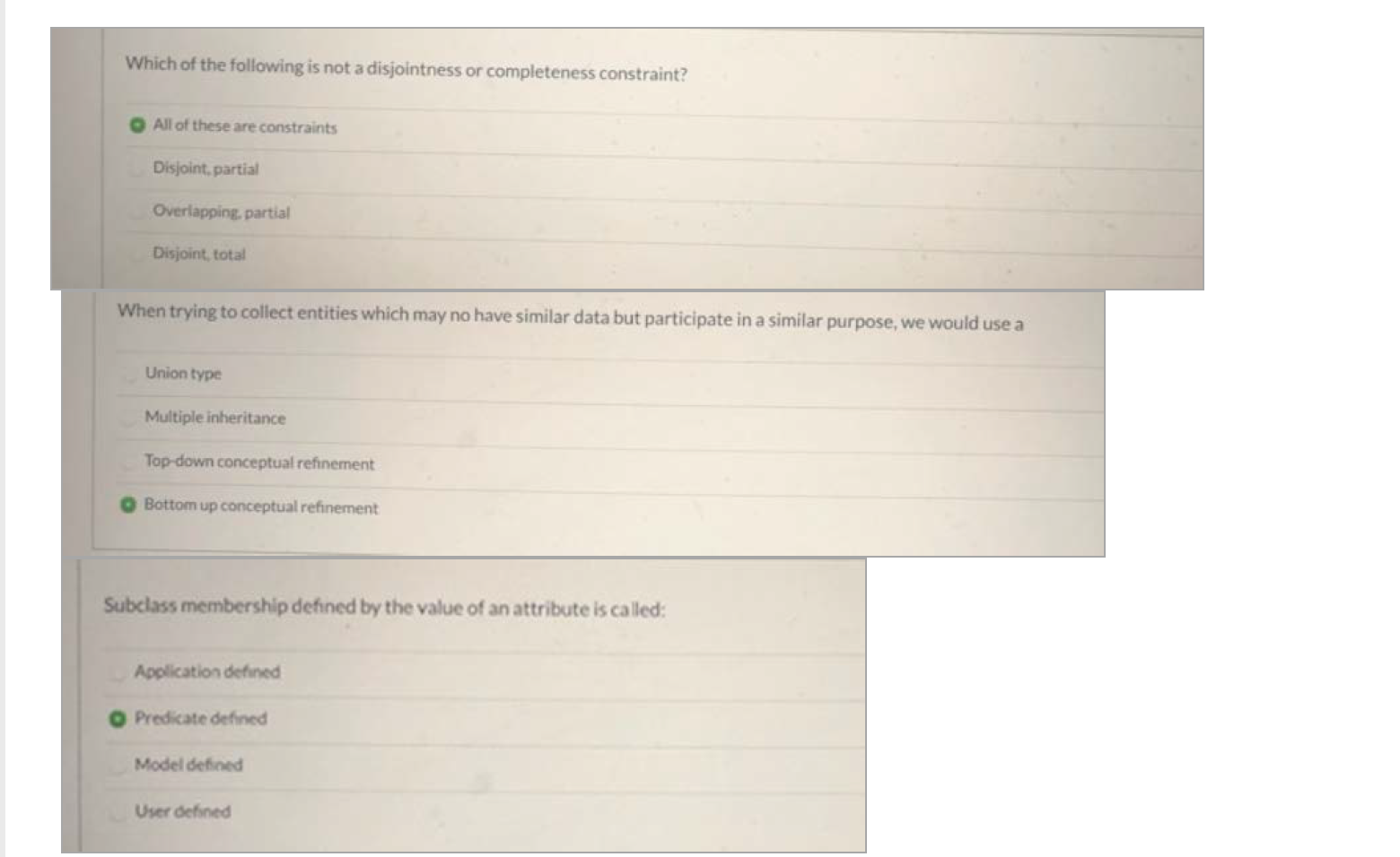 Solved Which of the following is not a disjointness or | Chegg.com