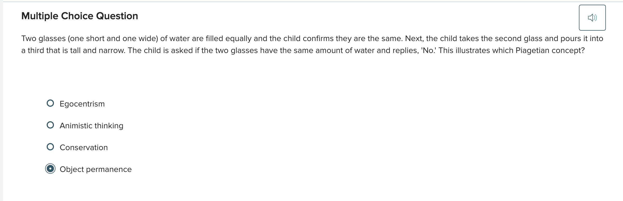 Solved Multiple Choice QuestionTwo glasses (one short and | Chegg.com