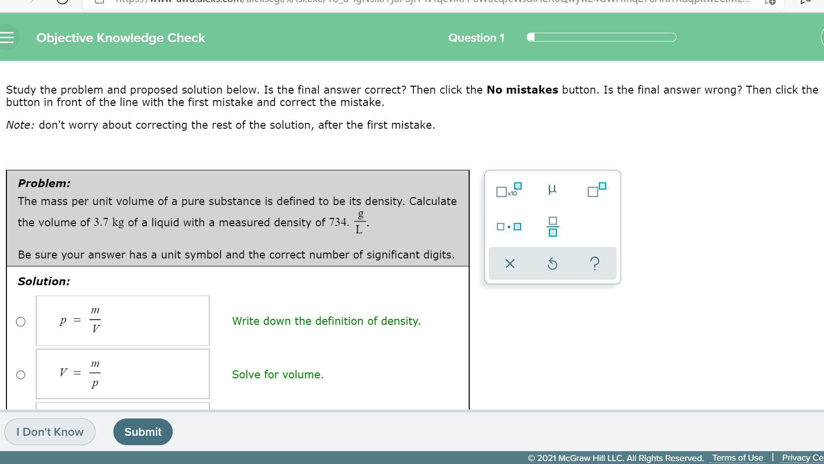 Solved Objective Knowledge Check Question 1 Study the | Chegg.com