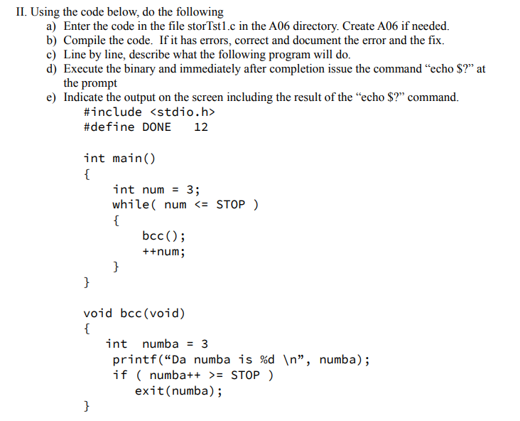 Complete step b), d), e) and f). This must be done | Chegg.com