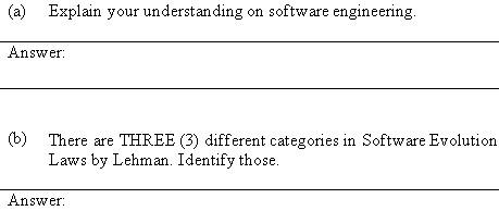 Solved (a) Explain your understanding on software | Chegg.com