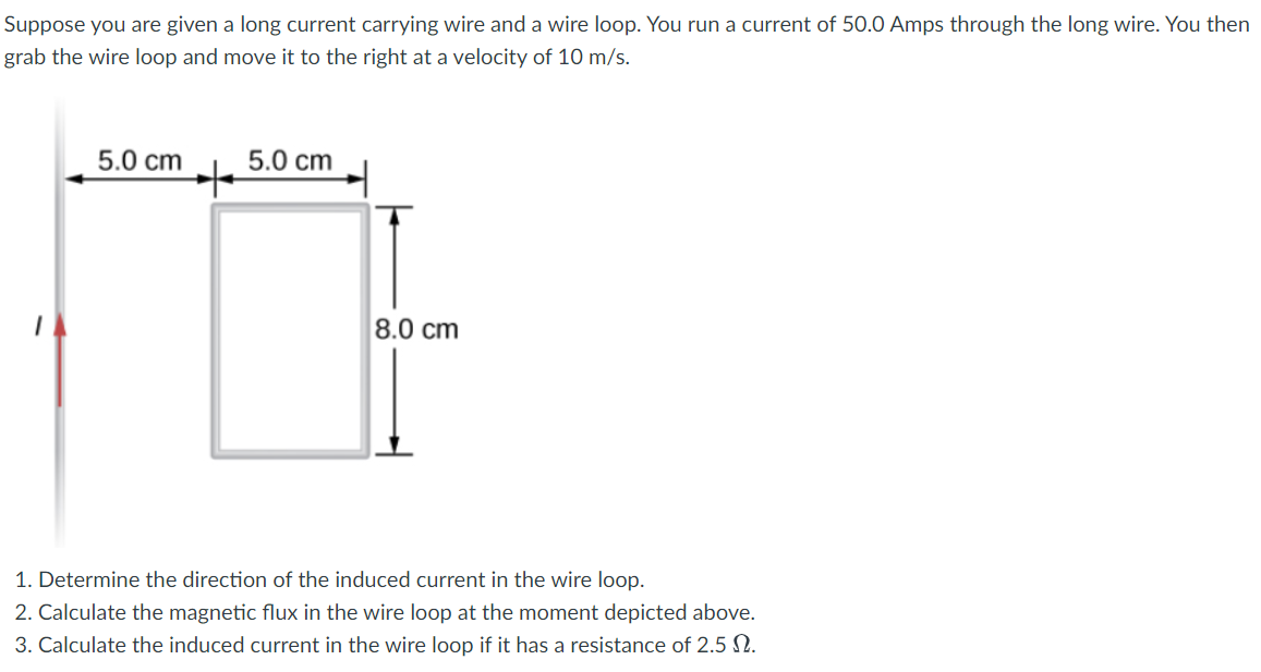Solved Suppose you are given a long current carrying wire | Chegg.com