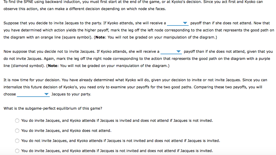 Solved Backward induction is a useful tool while solving for | Chegg.com