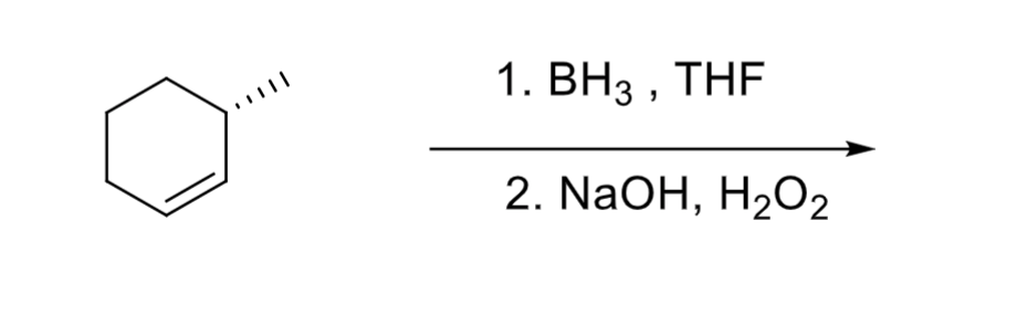 Solved 1. BH3 , THE 2. NaOH, H2O2 | Chegg.com
