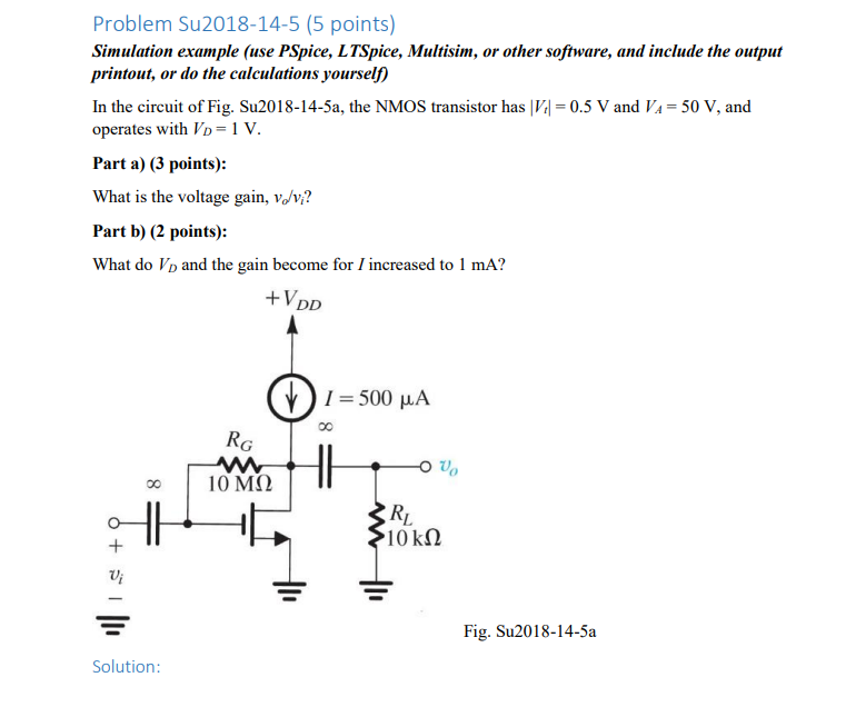 Solved Problem Su2018-14-5 (5 points) Simulation example | Chegg.com