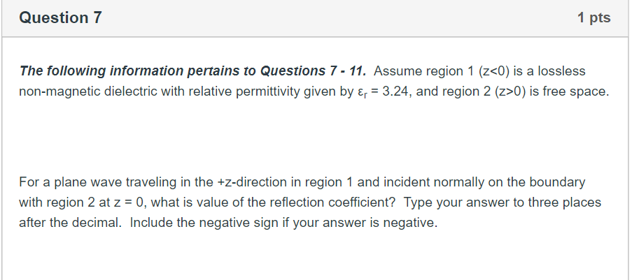 Solved Question 7 1 pts The following information pertains | Chegg.com