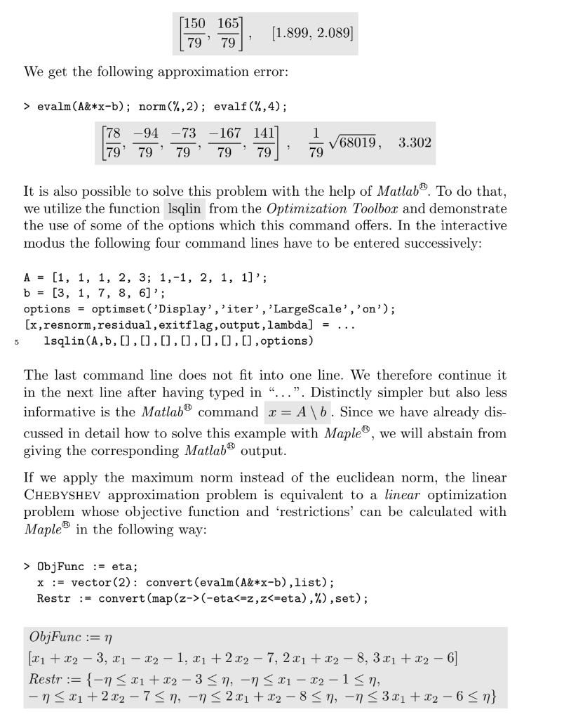 Consider The Following Overdetermined System Of