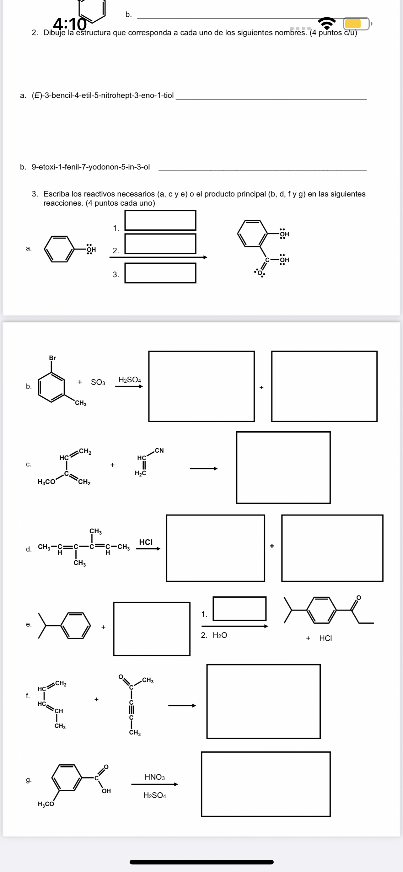 corresponda a cada uno de los siguientes nombres. (4 | Chegg.com
