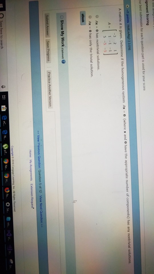 Solved ignment Scoring ur best submission for each question | Chegg.com