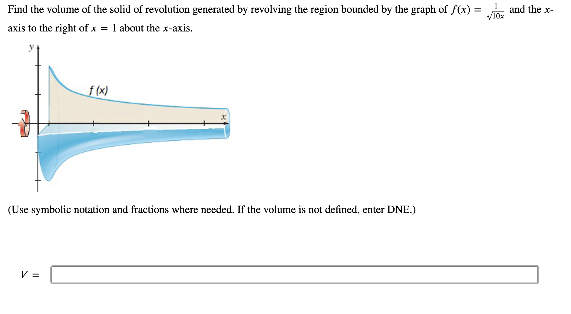 Solved Find the volume of the solid of revolution generated | Chegg.com