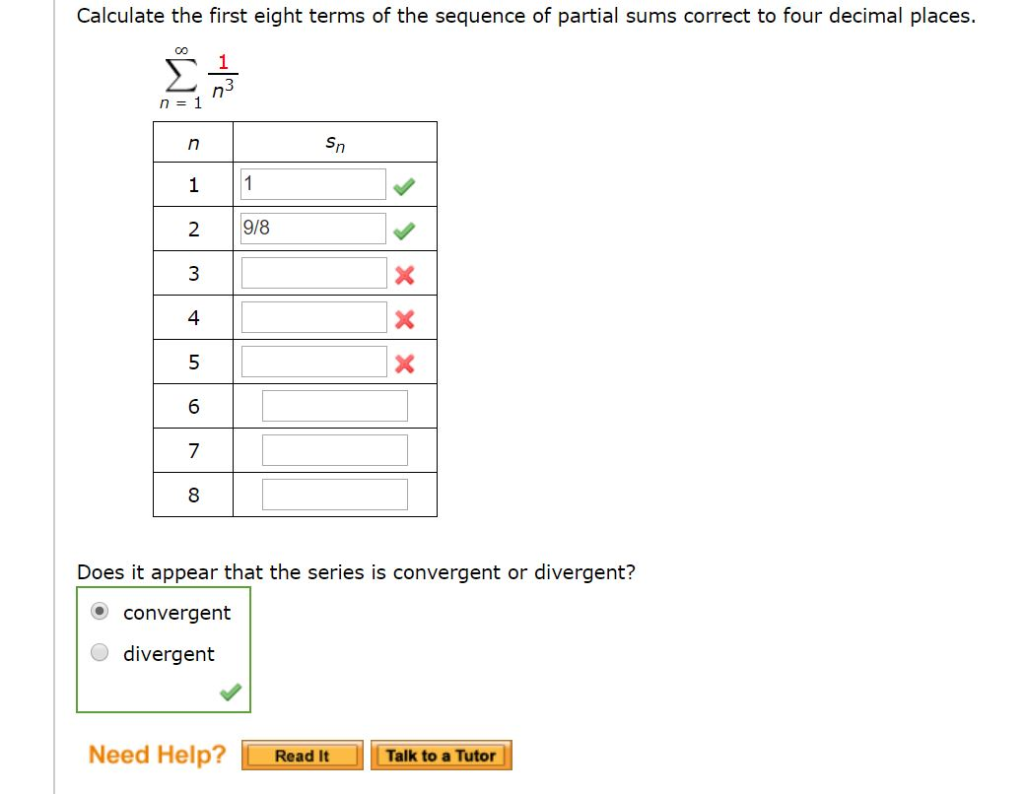 Solved Calculate the first eight terms of the sequence of | Chegg.com