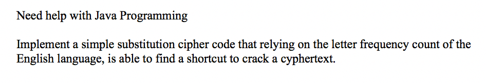 Need help with Java Programming Implement a simple | Chegg.com