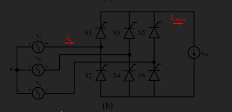 Semi-controlled three-phase rectifier a. | Chegg.com