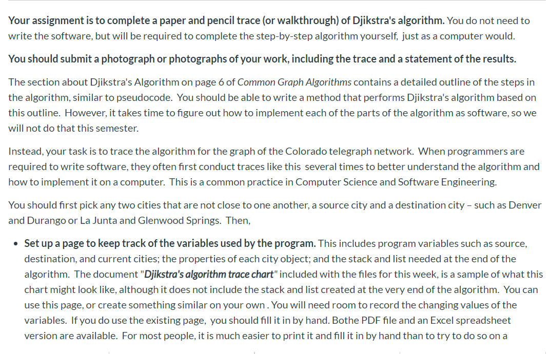 Solved Your assignment is to complete a paper and pencil | Chegg.com