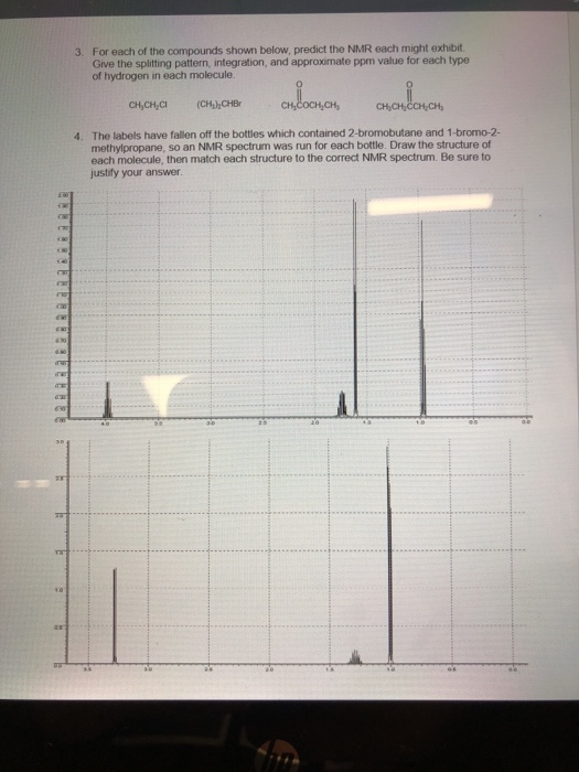 Solved 3. For each of the compounds shown below, predict the | Chegg.com