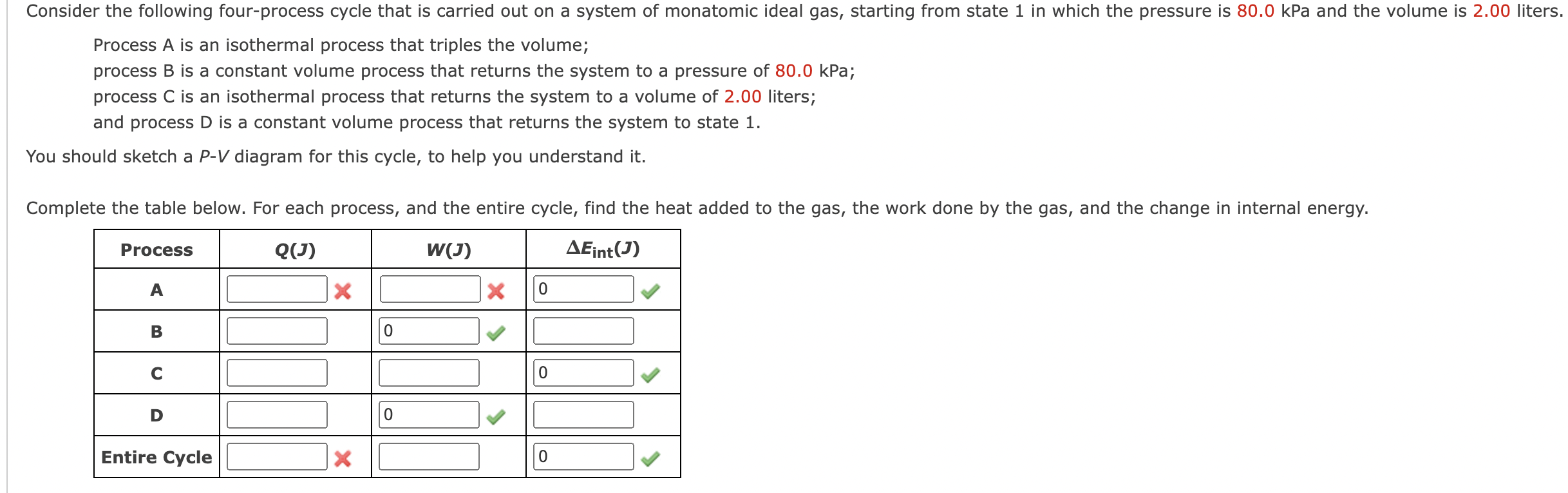 Solved Consider the following four-process cycle that is | Chegg.com