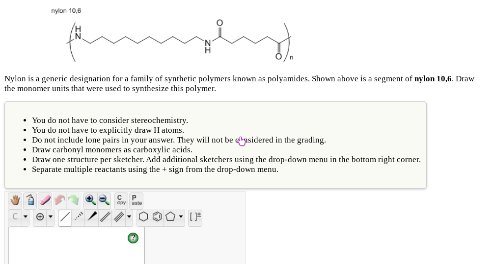 Solved Draw the monomer unit(s) from which the following | Chegg.com