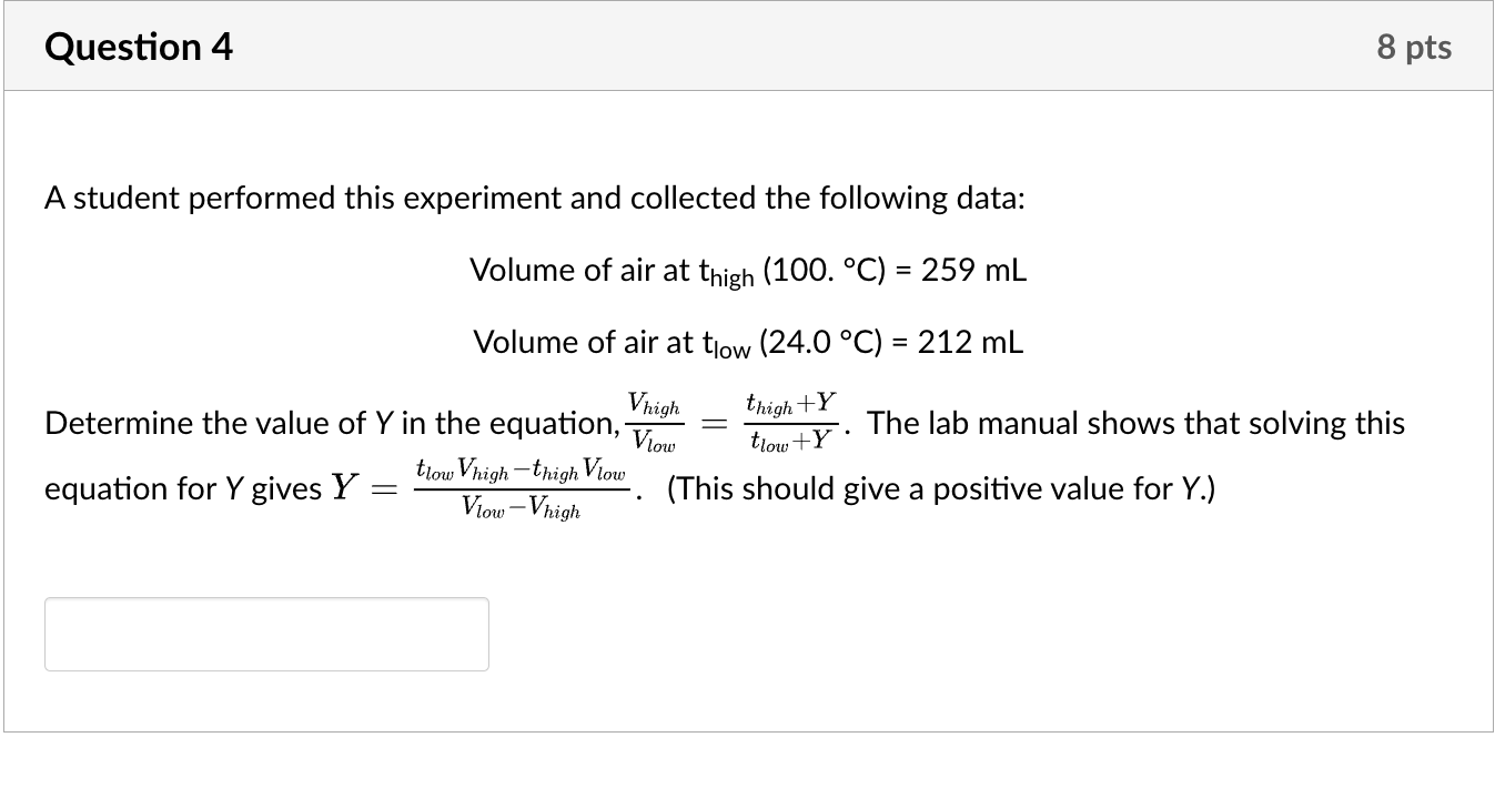 Solved A student performed this experiment and collected the | Chegg.com