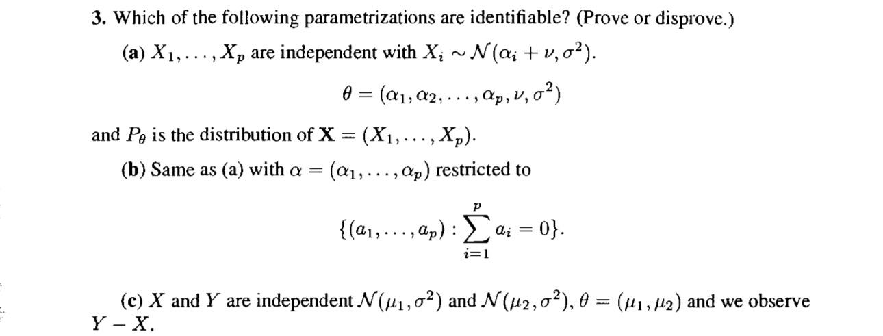 Solved 3. Which of the following parametrizations are | Chegg.com
