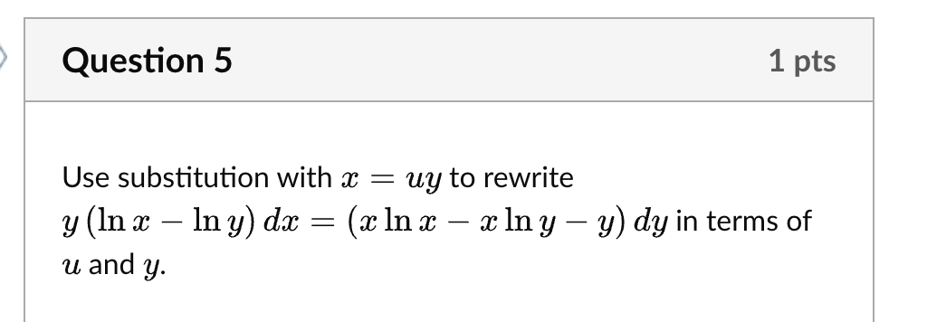 Solved Given y(lnx−lny)dx=(xlnx−xlny−y)dy, answer the | Chegg.com