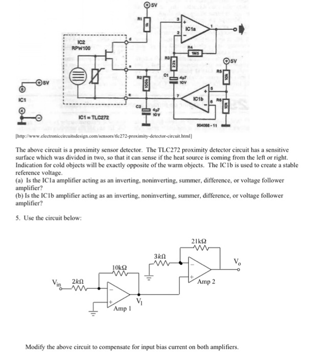 Solved RI RS IC1bRS C2 4p7 OV IC1 = TLC272 904084-11 | Chegg.com