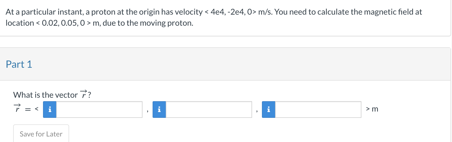 Solved At a particular instant, a proton at the origin has | Chegg.com