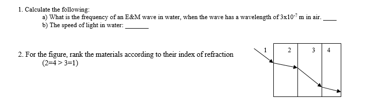 Solved 1. Calculate the following: a) What is the frequency | Chegg.com