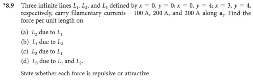 Solved Three infinite lines Li, L2, and L, defined by x | Chegg.com