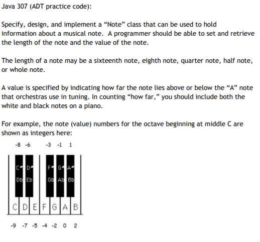 Java 307 (ADT practice code): Specify, design, and | Chegg.com