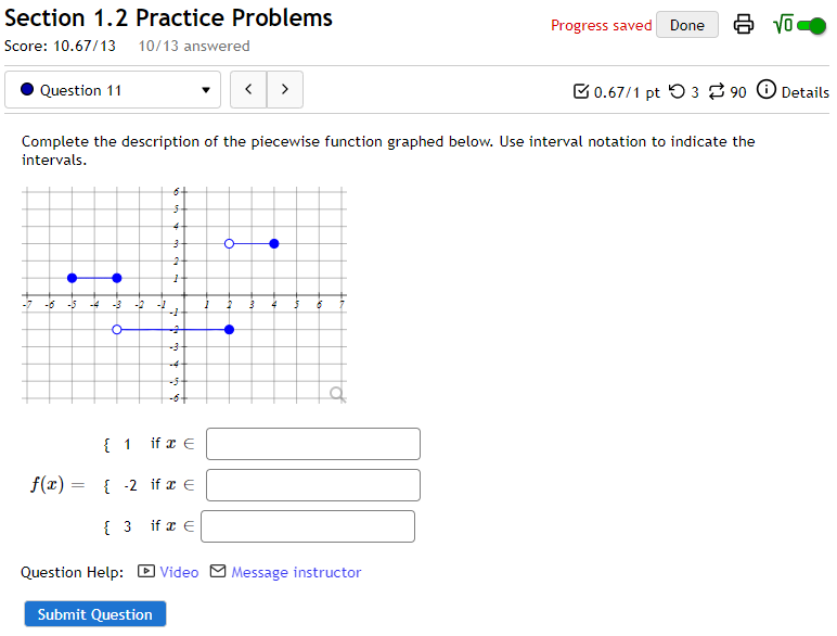Solved Section 1.2 Practice Problems Score: 10.67/13 10/13 | Chegg.com