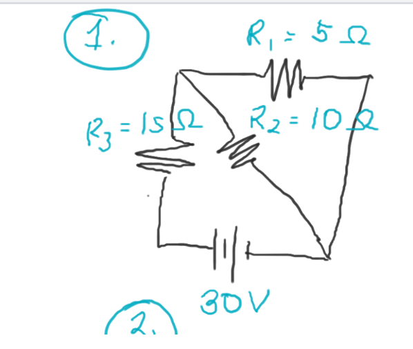 Solved Req=?IT=?I1=?I2=?I3=?V1=?V2=?V3=?P1=?P2=?P3=?2. 30 V | Chegg.com