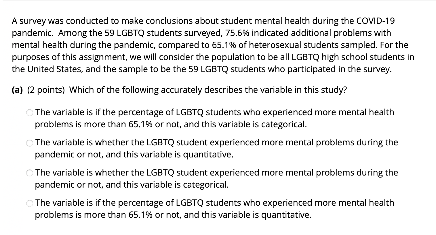 Solved (c) ( 2 points) Identify the value of the observed | Chegg.com