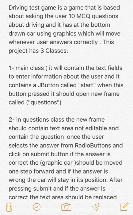 Driving test game is a game that is based about | Chegg.com