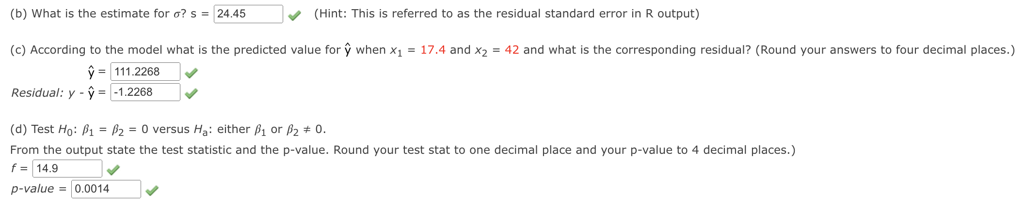 Solved I will rate! All of other work and R-Studio Output is | Chegg.com