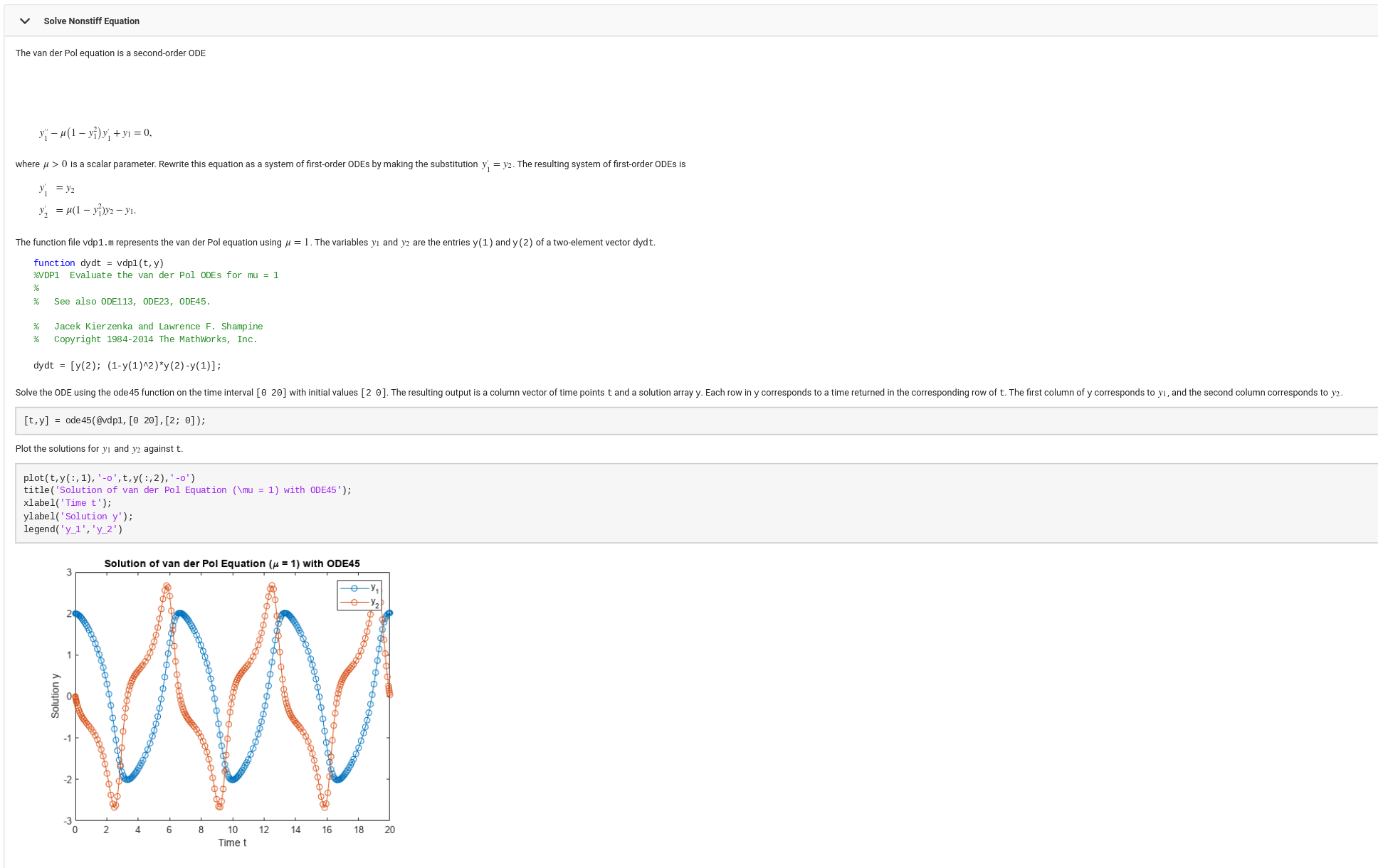 Solved The van der Pol equation is a second-order ODE | Chegg.com