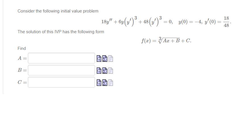 Solved Consider the following initial value problem 3 3 18 | Chegg.com
